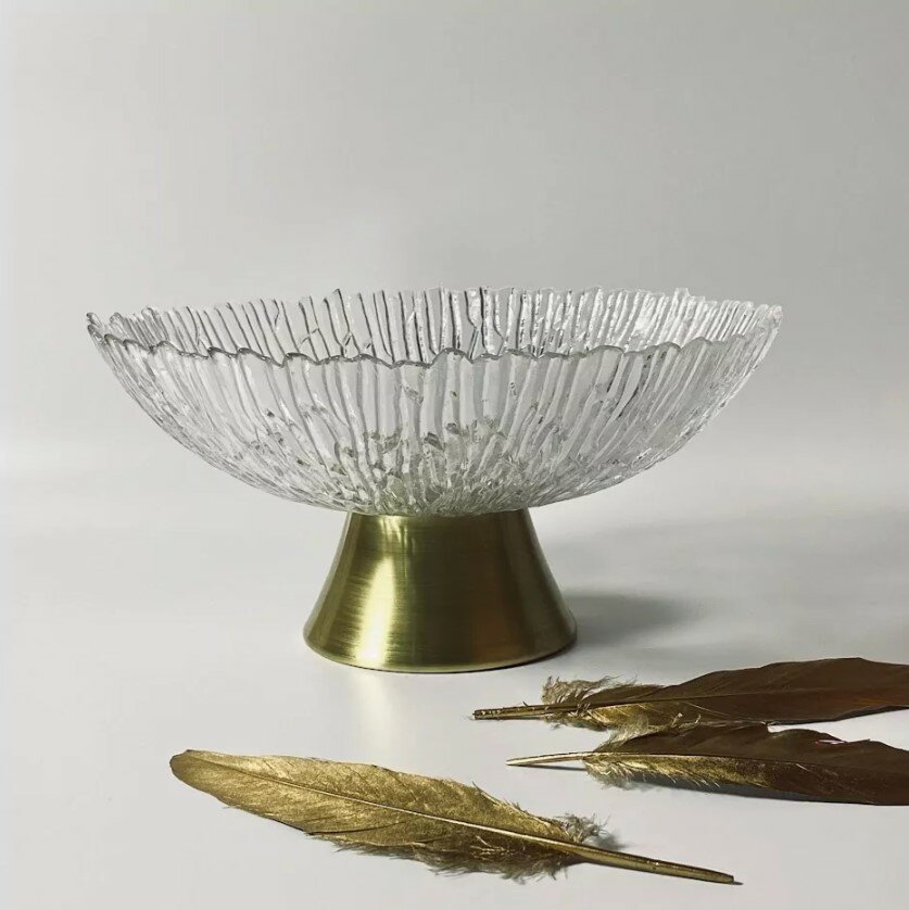 Фруктовница на ножке Стекло 200-121 118-200-121