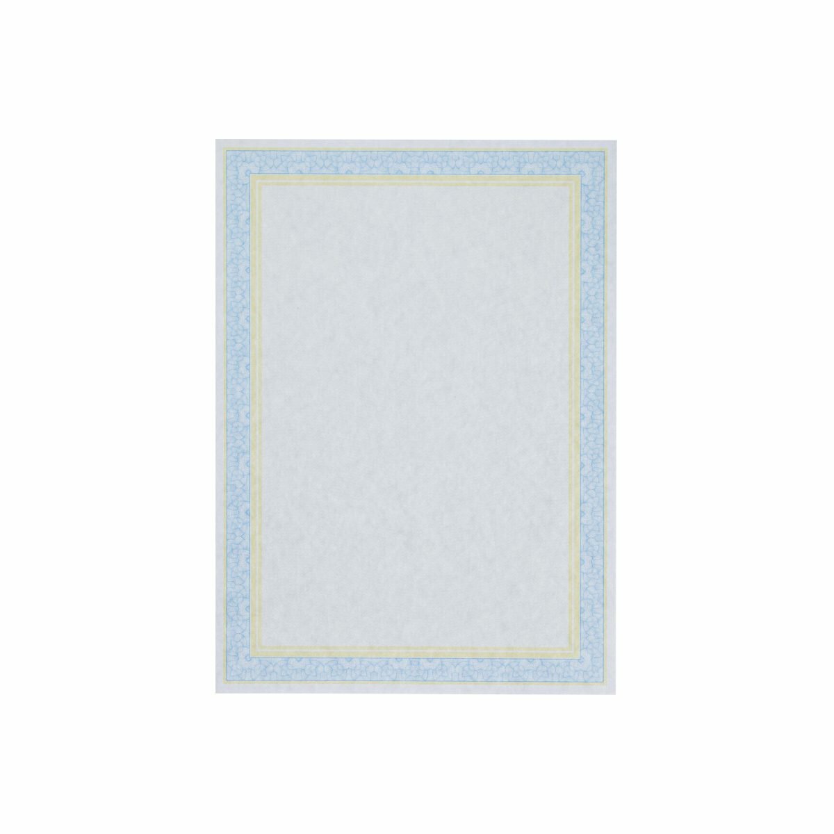 Сертификатная бумага Attache (А4, 120г, бирюзовая/оранжевая рамка) 50шт, 20 уп.