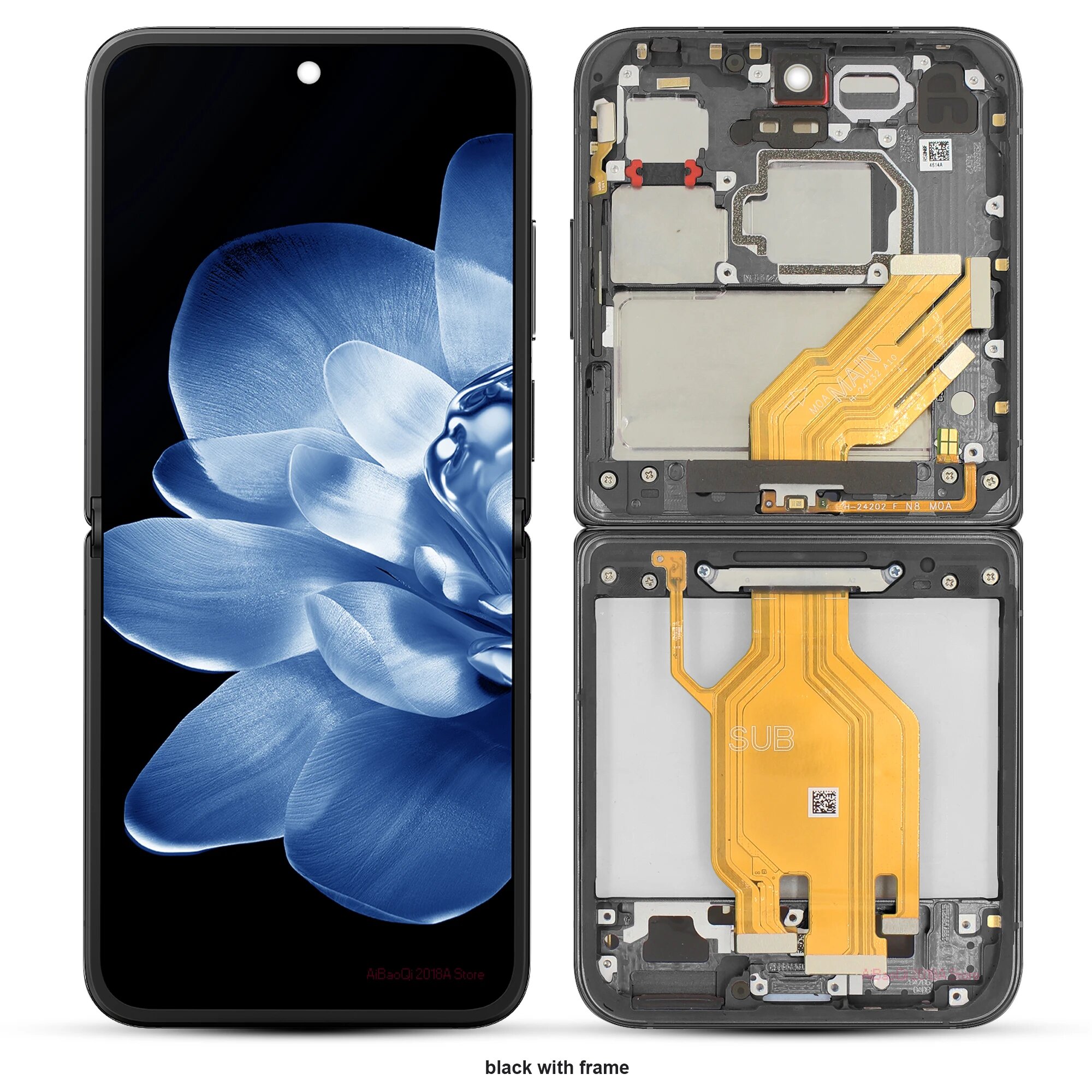 6,86 "оригинальный AMOLED для Xiaomi Mix Flip ЖК-дисплей Mix Flip сенсорный экран планшета в сборе запасные части