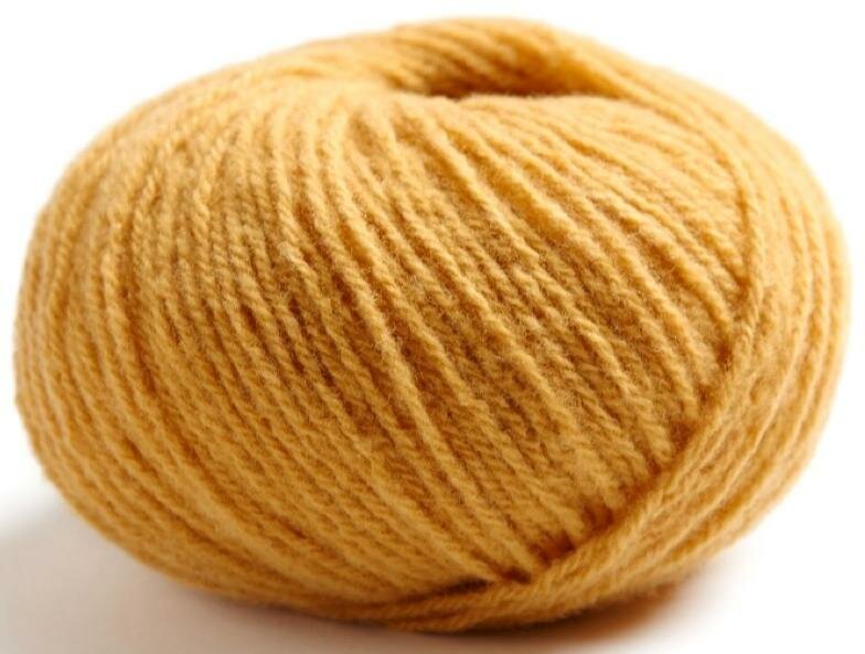 Como /Комо/ пряжа Lamana (100% шерсть мериноса сверхлегкая), 25г/120м (08, curry (карри), желтый)