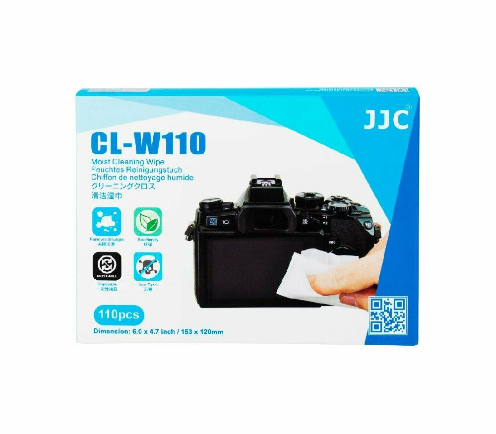 Влажные салфетки для чистки оптики JJC CL-W110 110шт