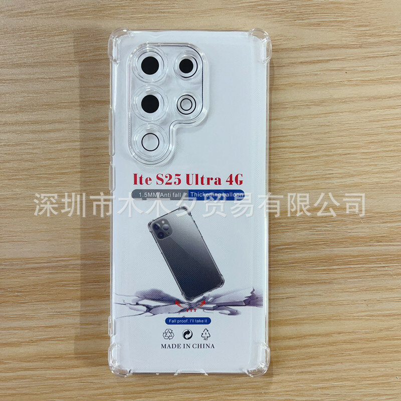 Чехол задняя-панель-накладка-бампер MyPads Tocco для Itel S25 Ultra с усиленной защитой углов противоударный, прозрачный MyPads