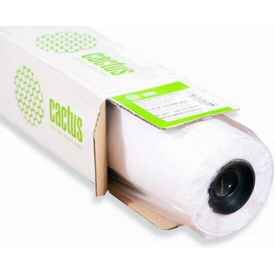 Бумага Cactus CS-LFP80-841175 A0 841мм-175м/80г/м2/белый CIE171% инженерная бумага втулка:76.2мм (3"