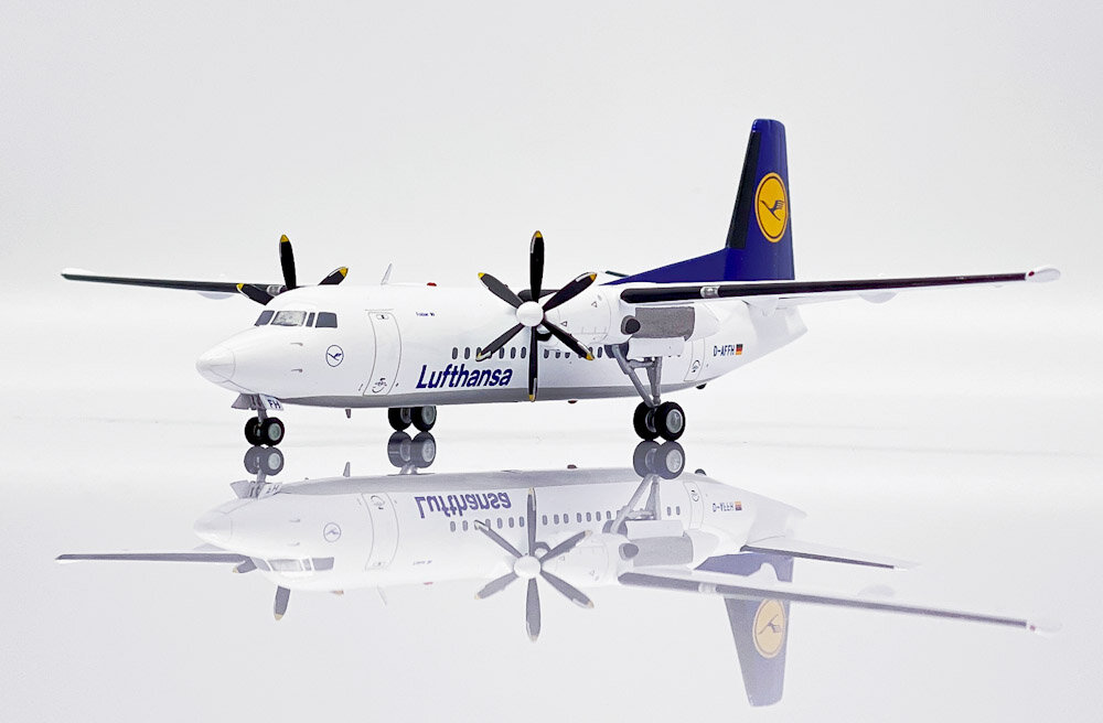 JC Wings Модель самолета Fokker 50 Lufthansa