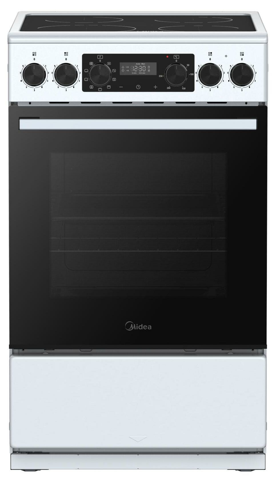 Плита электрическая Midea MFO-D4E20T9E WH белый