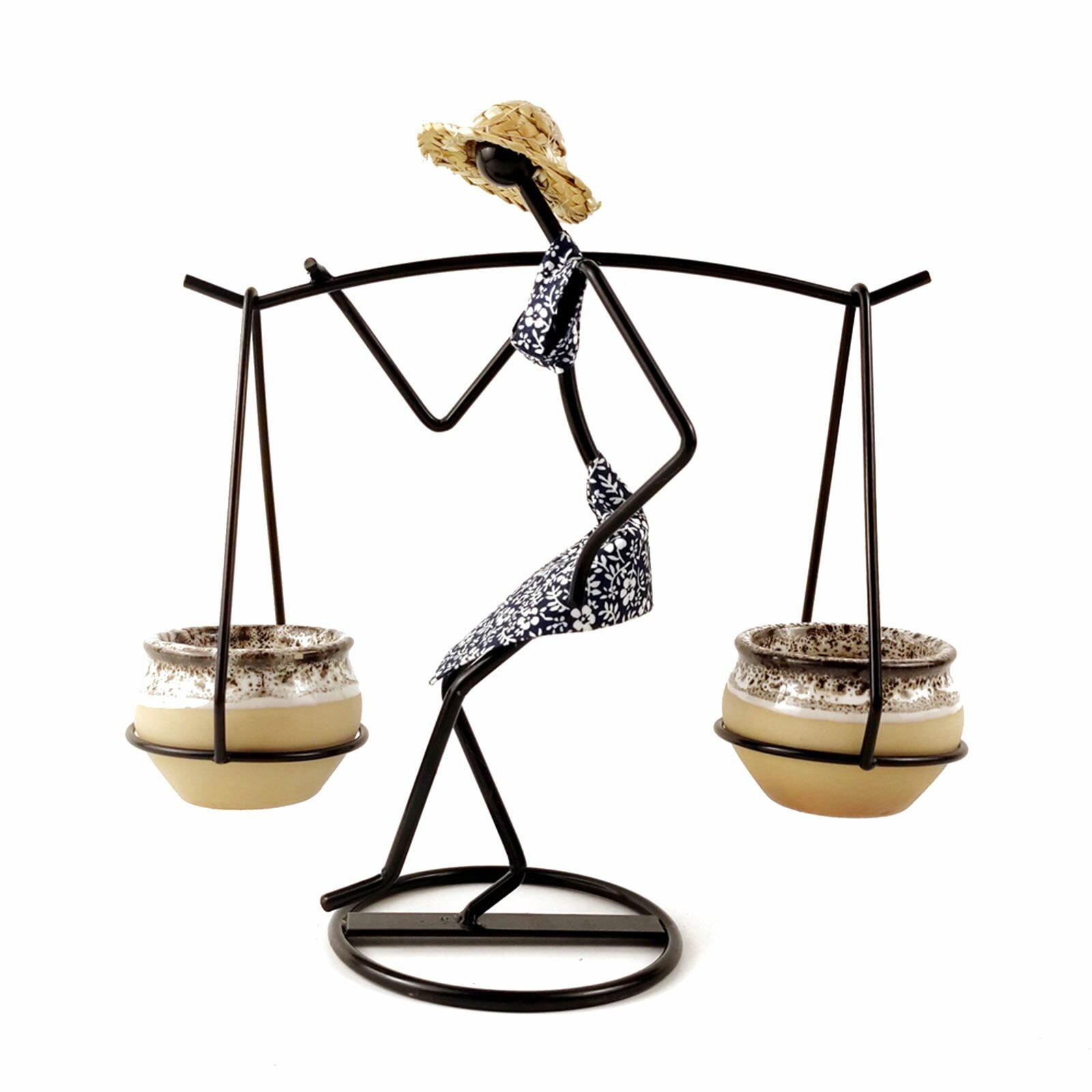 Мини-цветочный горшок для девочки-подростка Dai People Устоит перед стойкой в плечевом кашпо для украшения домашней спальни и гостиной