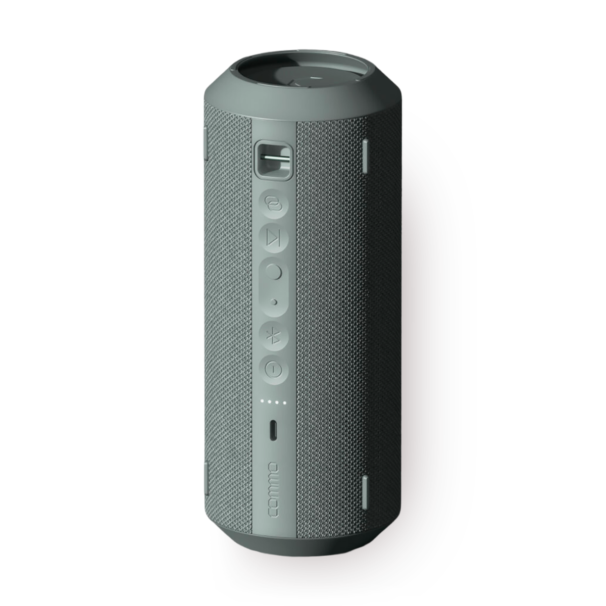 Портативная колонка Commo Stage 30 мощность 30Вт Bluetooth, влагозащита, серо-зелёная