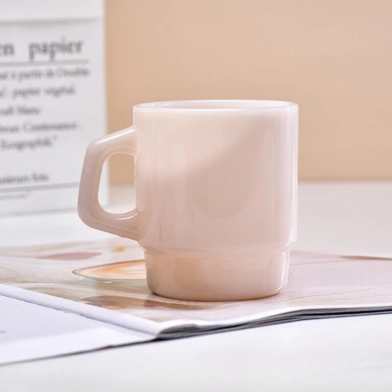 Стеклянная дорожная кружка для кофе в корейском стиле, чашка для чая с молоком, водой, чашки для эспрессо, персонализированные кружки из нефрита с молоком, подарки, посуда