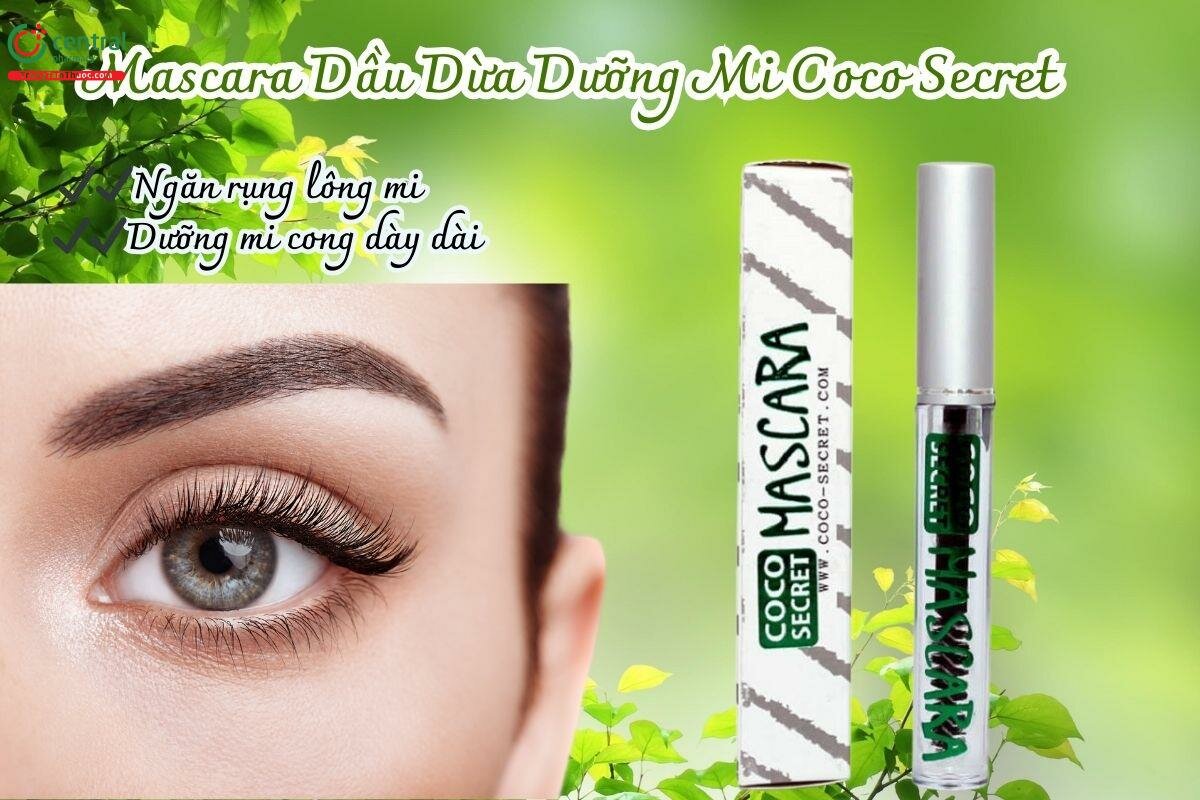 Масло кокосовое Coco Secret MASKARA для ресниц и бровей, укрепление, восстановление (10 мл)