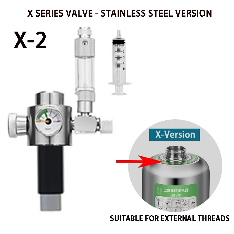 ZRDR Генератор CO2 для аквариума со стальным баллоном X-2