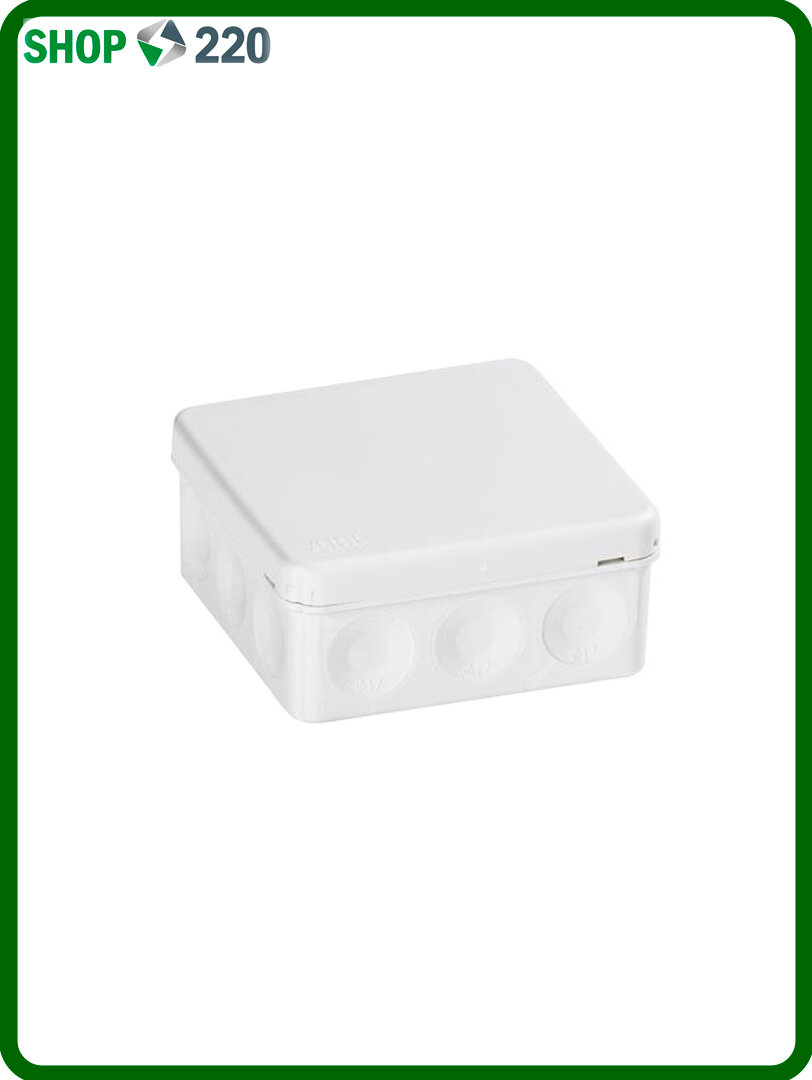 Коробка распаечная ABB AP9 2TKA140012G1 с мембранами 86х86х39 мм IP65 белая 2TKA140012G1 Оригинал