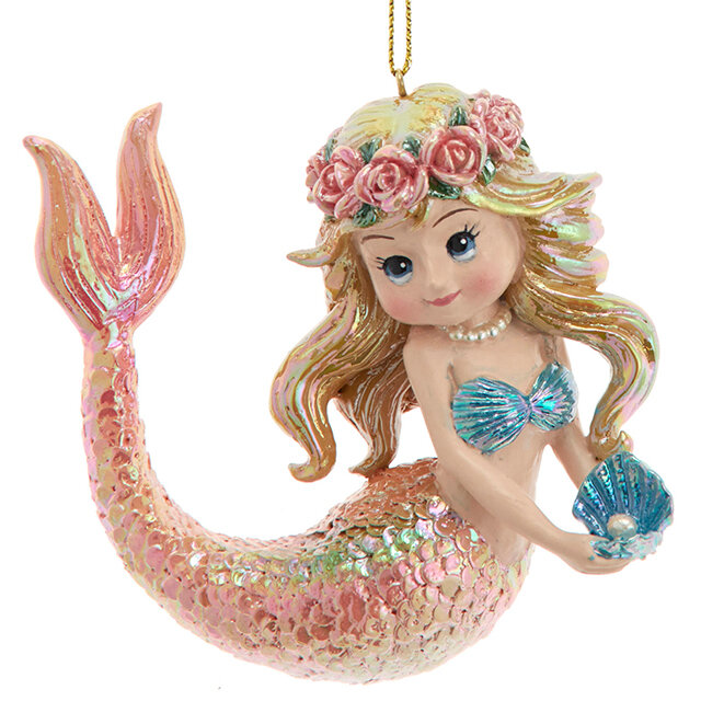 Елочная игрушка Русалка Энджи - Magic Lagoon 10 см, Kurts Adler (Куртс Адлер), E1080-1