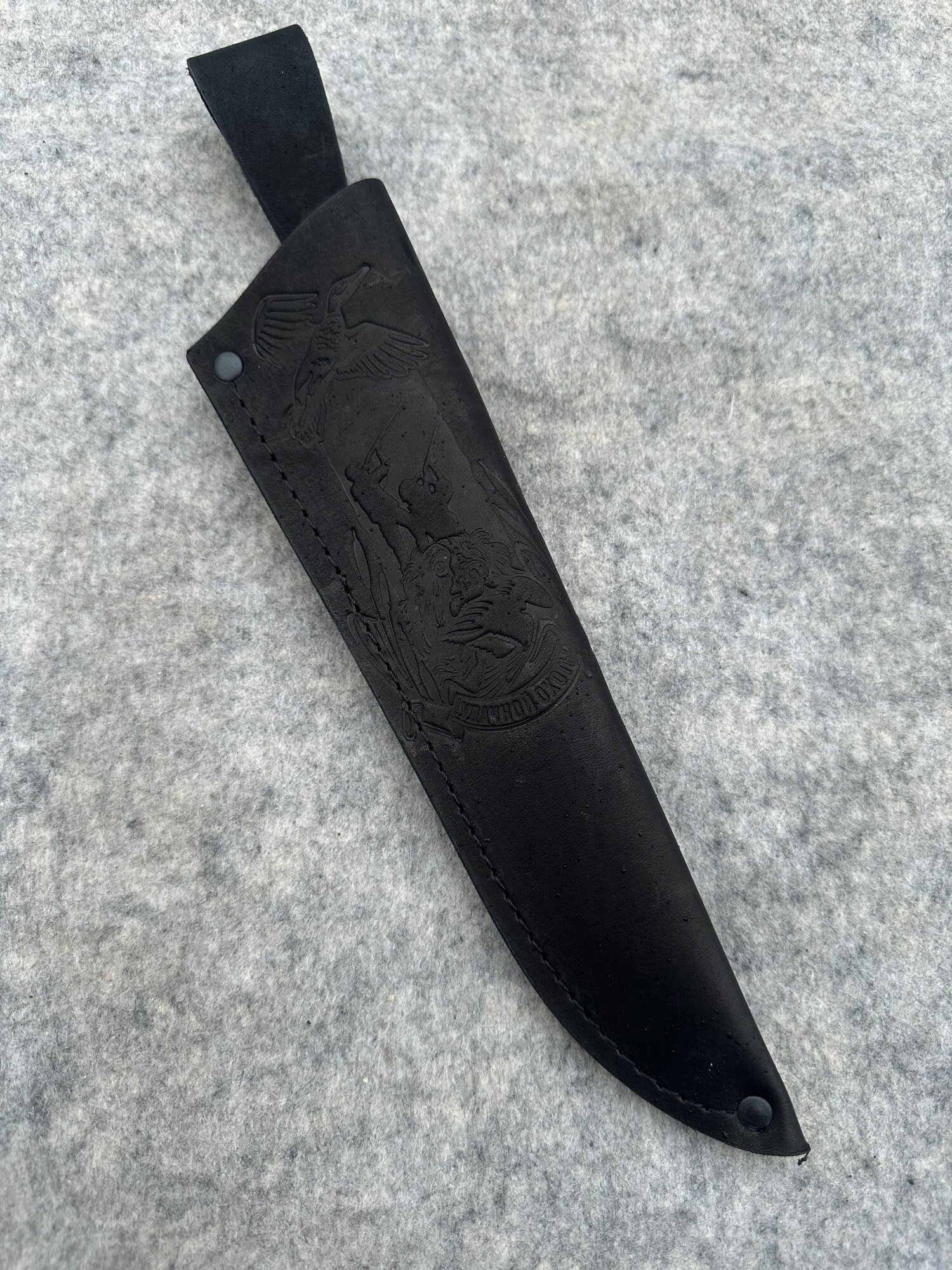 Чехол-ножны для ножа на ремень с двойным подвесом