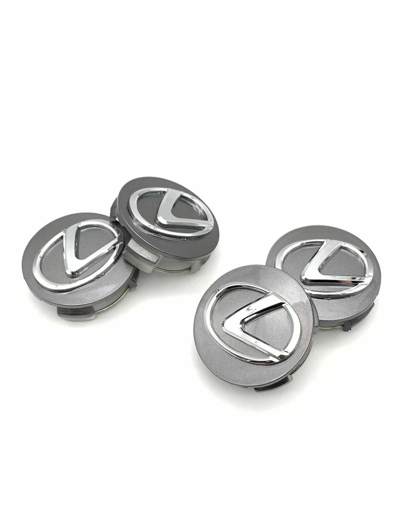 Колпачки заглушки на литые диски Lexus/Лексус 62/56/20 мм 4 шт.