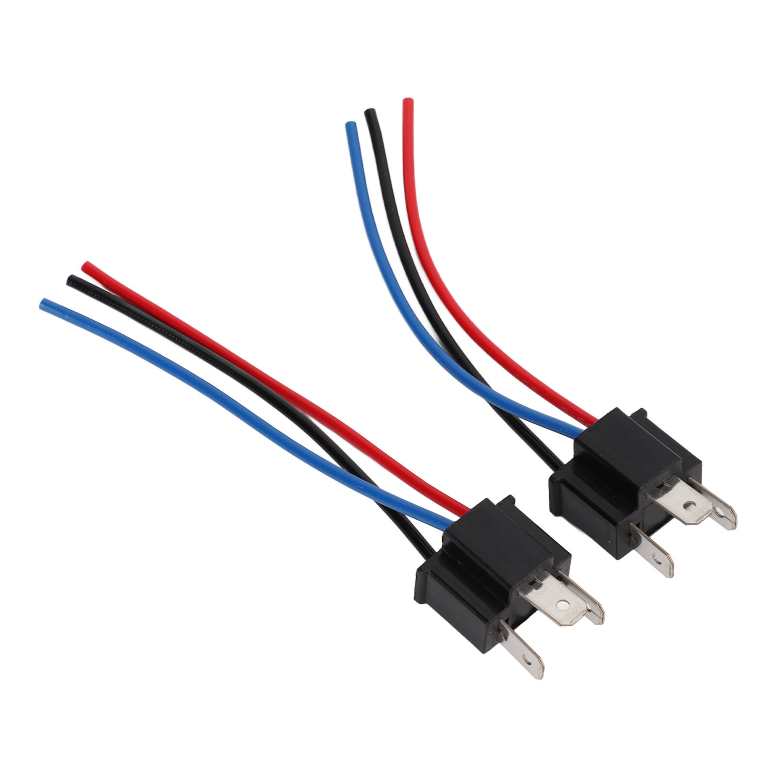 2Pcs H4 Male Socket Connection Line Cable Headlight Connector Wiring Harness