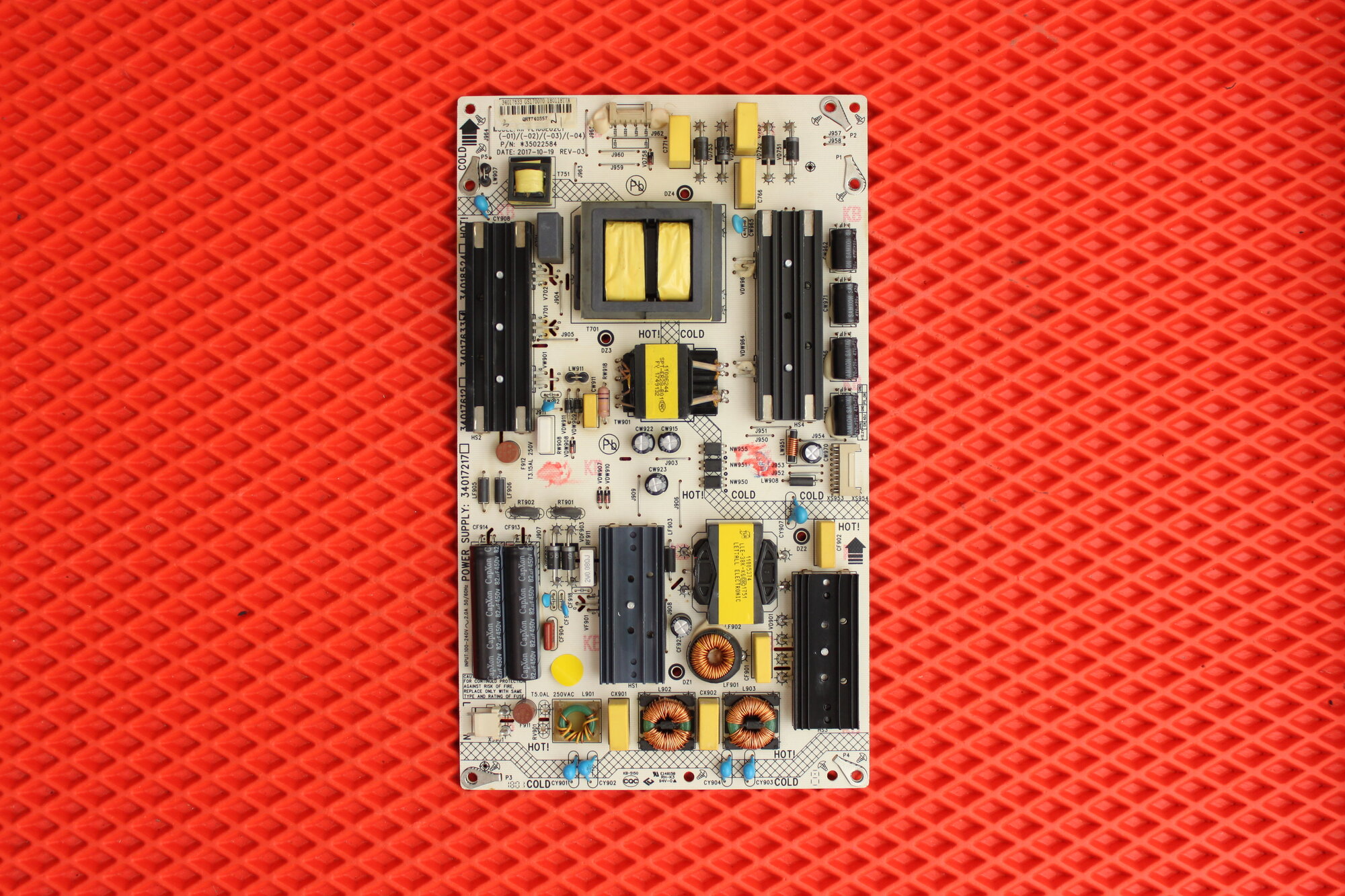 Блок питания (PSU) 35022584 для телевизора DEXP U65D9000K в надёжной упаковке