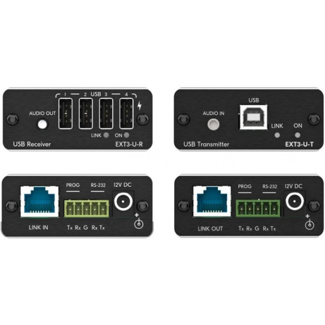 Kramer EXT3-U-KIT Передатчик и приемник сигналов USB 2.0 и RS?232 по витой паре; поддержка PoC [50-00015690]