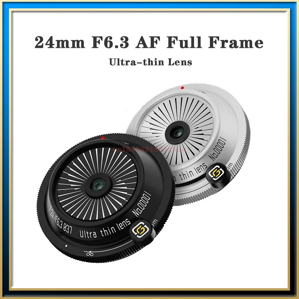 Объектив ZGCINE 24 мм F6.3 для Sony E Nikon Z L-Mount Canon RF Fuji XF L-образный крепление, черный