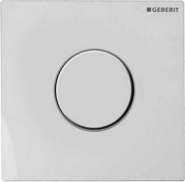 Кнопка для инсталляции Geberit Sigma 01 116.011.11.5 для писсуара, белая глянцевая