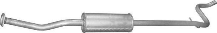 Глушитель средняя часть Citroen C2 1.4i, Peugeot 1007 1.4i Polmostrow арт. 04270