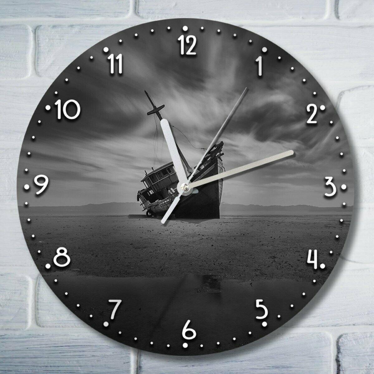 Настенные часы УФ с рисунком пейзаж - 2137