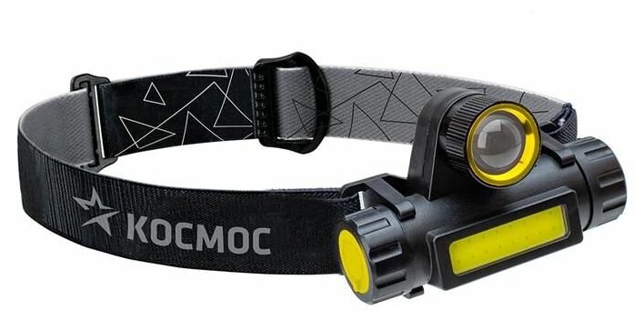 Фонарь аккумуляторный налобный XPE 3Вт COB 3Вт с зумом литиевый аккум. 1.2А. ч космос KocH103WLith