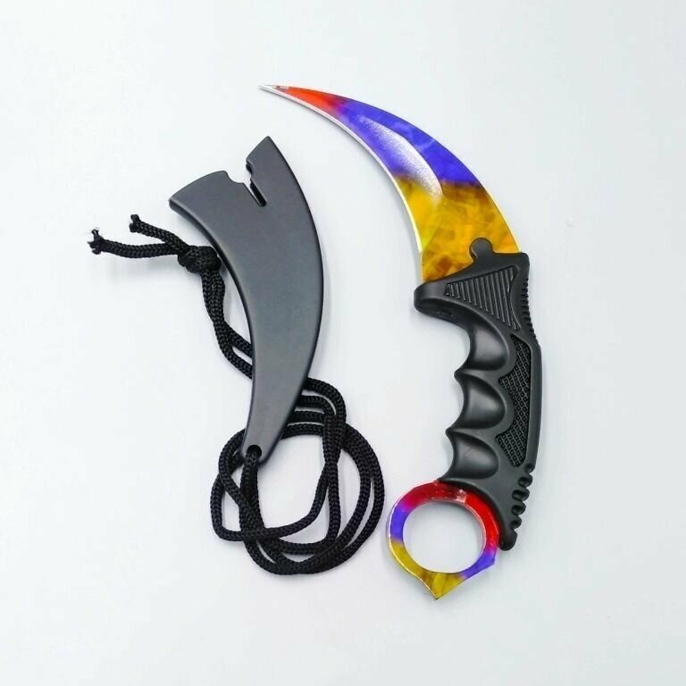 Керамбит Нож туристический универсальный Коготь 18см, для похода, охоты, рыбалки длина лезвия 9см. Сувенир подарок мужчине на день рождения, новый год