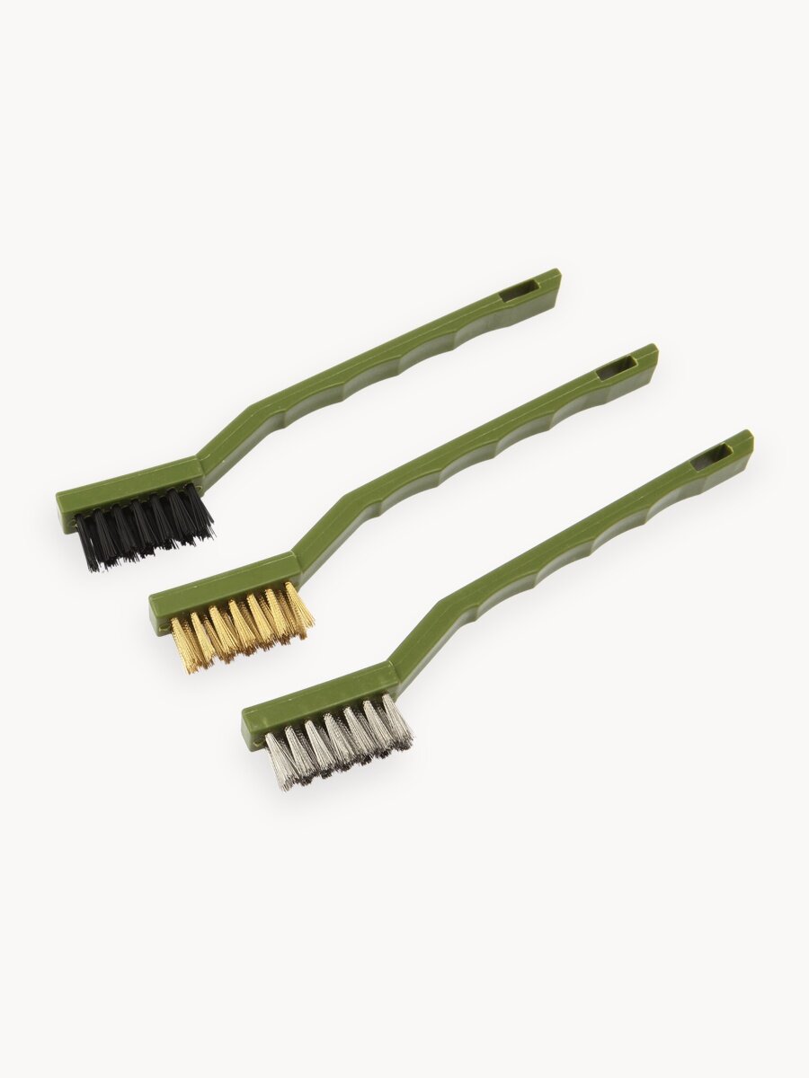 Набор щёток-мини (латунная, нержавеющая сталь, нейлоновая), 3 шт, Дело Техники, 270039