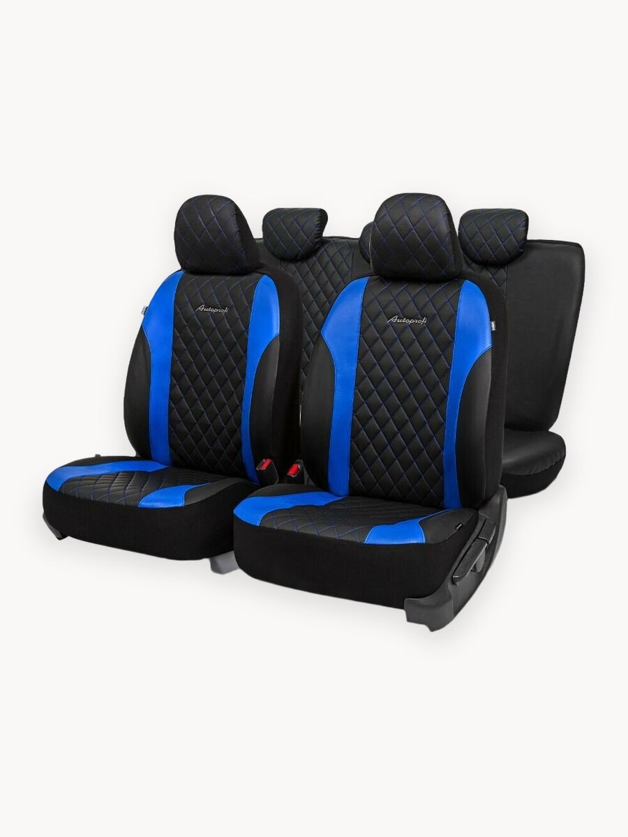 Чехлы на автомобильные сиденья AUTOPROFI универсальные, экокожа, полиэстер