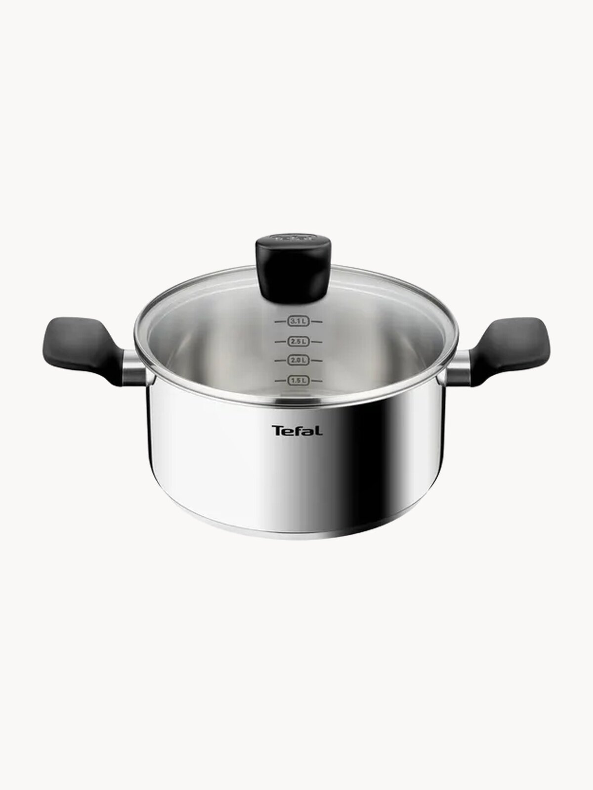 Кастрюля с крышкой Tefal Confidence G7644474, 20 см, 3.1 л, нержавеющая сталь