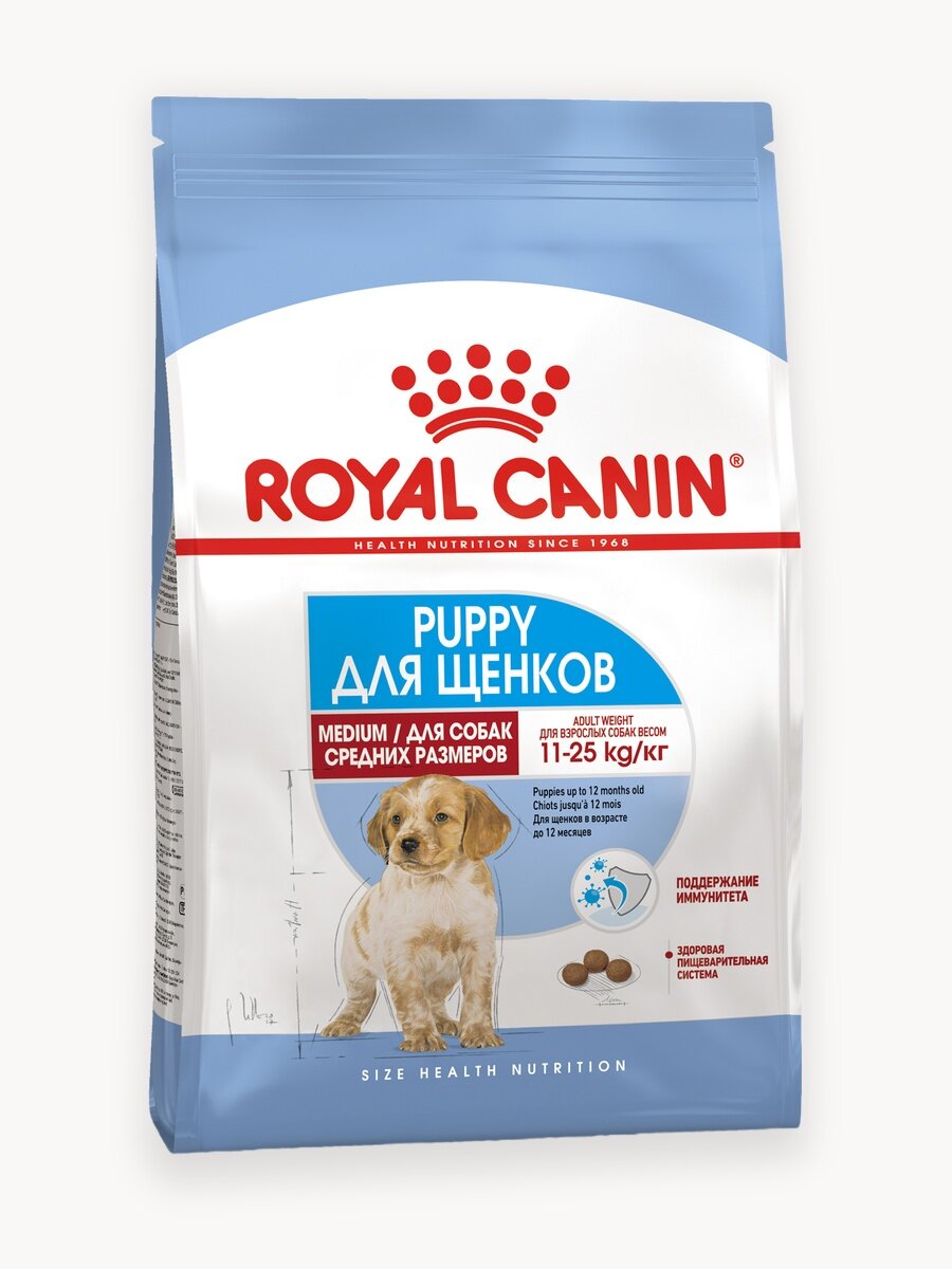 Royal Canin Medium Puppy сухой корм для щенков средних пород 3кг