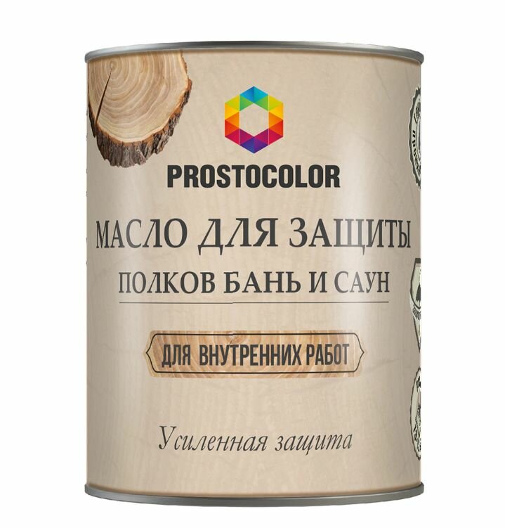 Масло для защиты полков бань и саун PROSTOCOLOR 0,75 л