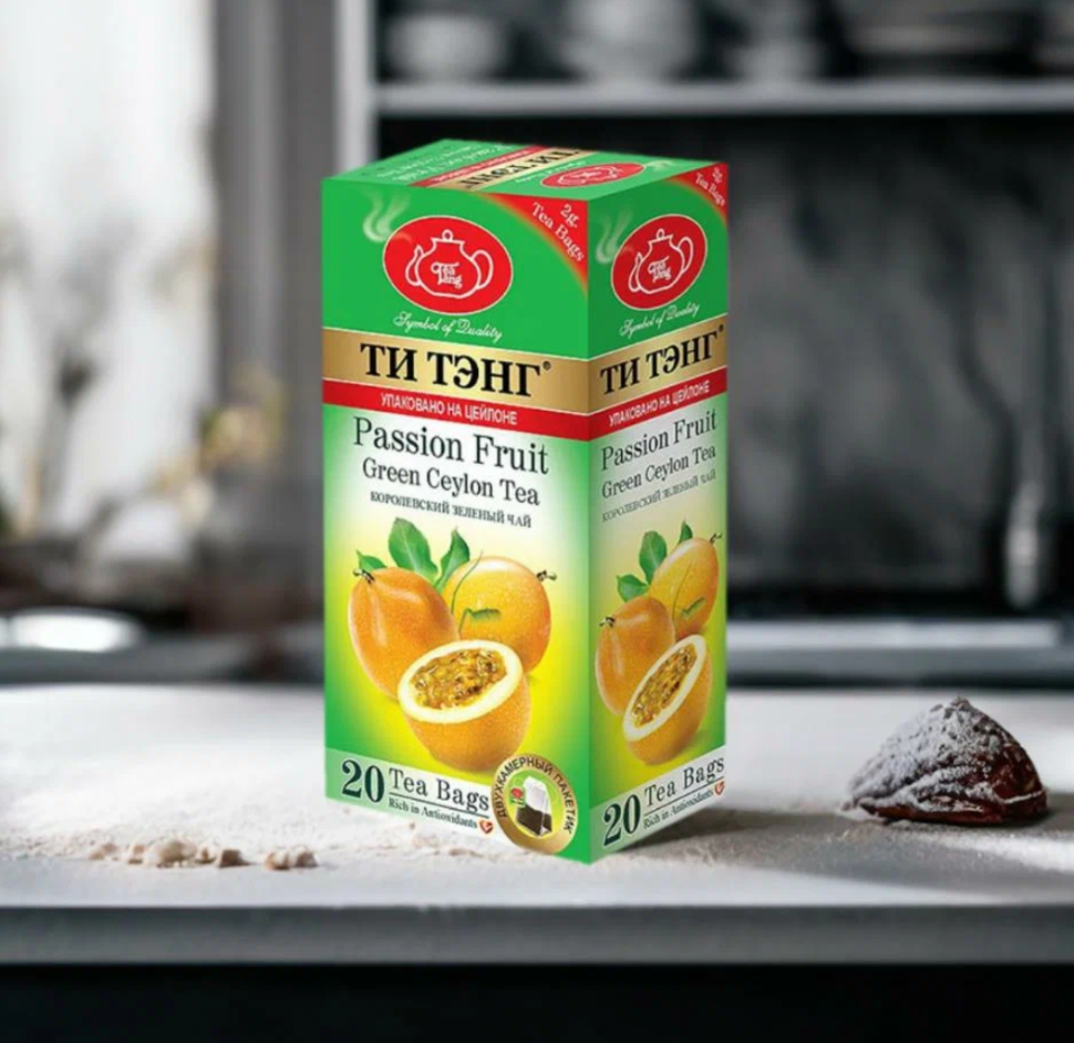 Чай зеленый Ти Тэнг с маракуйей 20 пакетиков