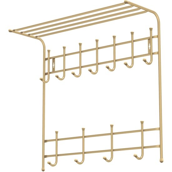 Вешалка Nika настенная золотой 740х255х745мм, ВПТ11/З