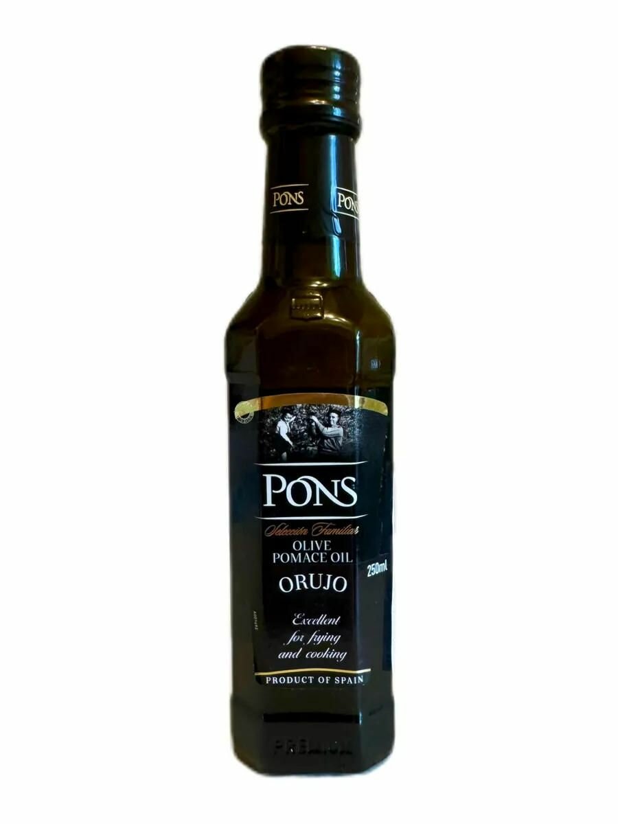 Оливковое масло Pons Pomace для жарки рафинированное, Испания, 250 мл