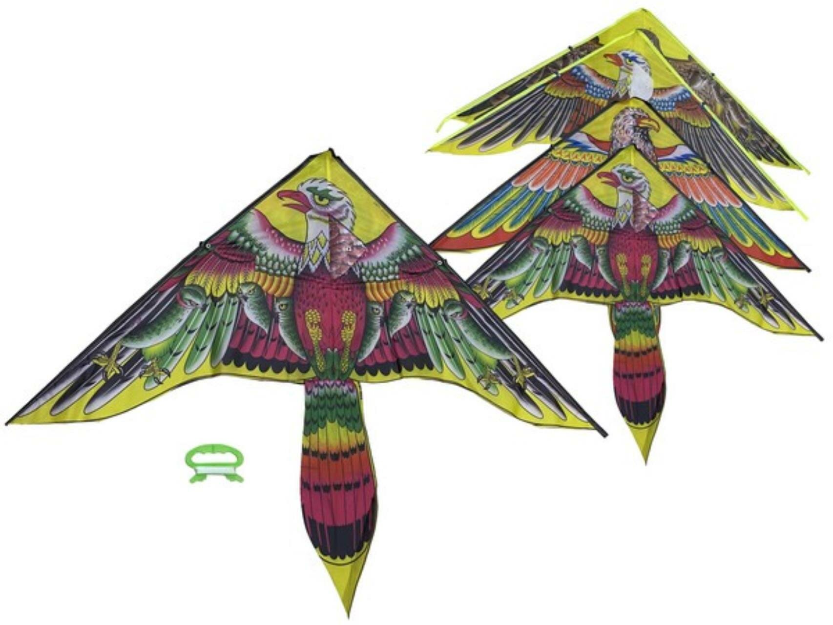 Воздушный змей, 4 цв. микс, размер в собранном виде 105x85 см, в п 75x2x2 см