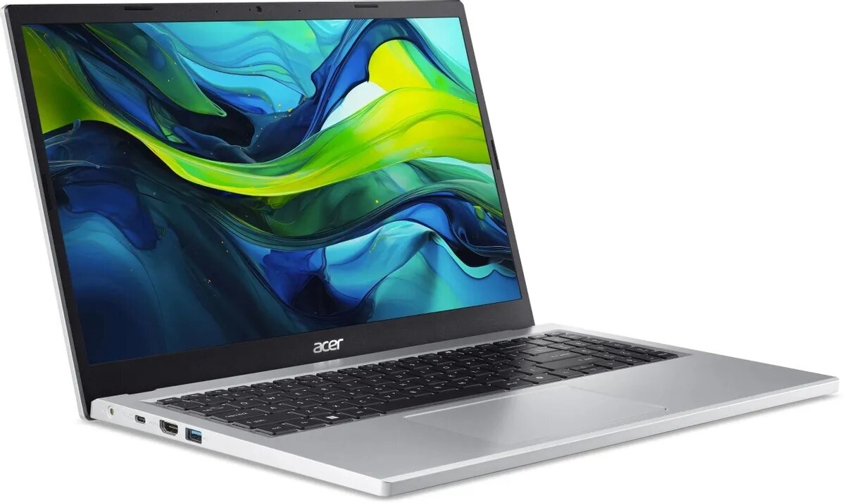 Ноутбук Acer Aspire Go 15 AG15-31P i3-N305 8Gb SSD 256Gb Intel UHD Graphics 15,6 FHD IPS Cam 50Вт*ч No OS Серебристый