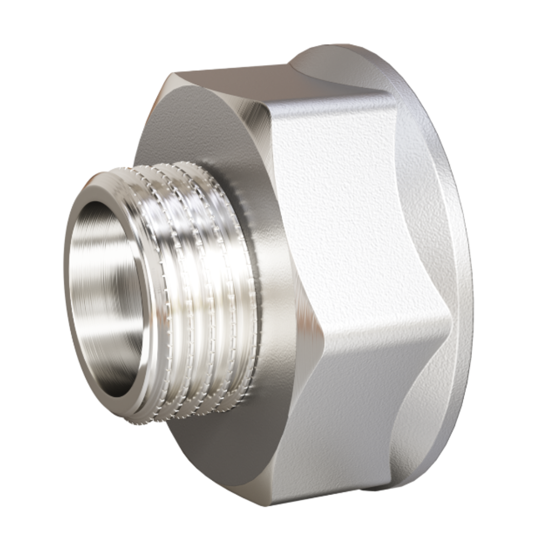 Переходник НВ 1" х 1/2" никелированный LD Pride