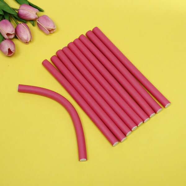 Бигуди-бумеранги DEWAL, красные 12мм х 150мм 10 шт/уп