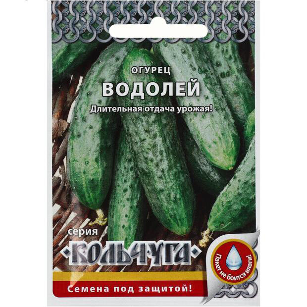 Семена огурца Русский Огород "Водолей", раннеспелые, пчелоопыляемые, 0,3 г