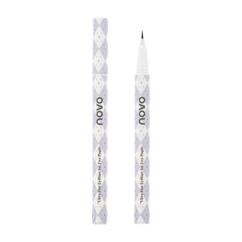 Подводка для глаз NOVO DOUBLE PUPIL SHEAR ULTRA FINE EYELINER Тон 01 черная