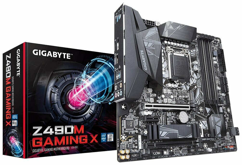 Материнская плата GIGABYTE Z490M GAMING X, LGA 1200, Intel Z490, mATX, Ret