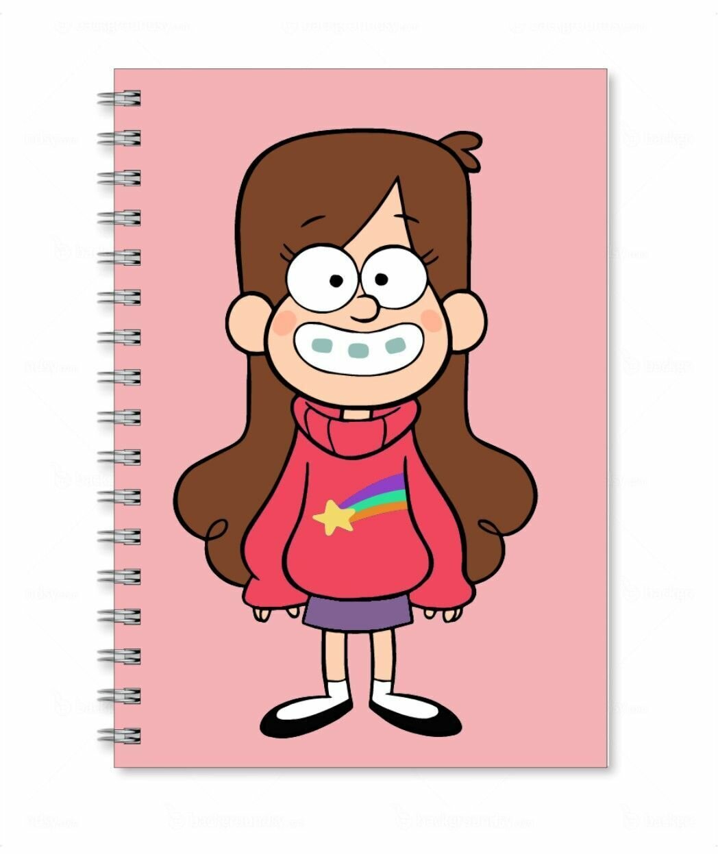 Тетрадь Mewni-Shop формата А5, с принтом "Гравити Фолз" - 21