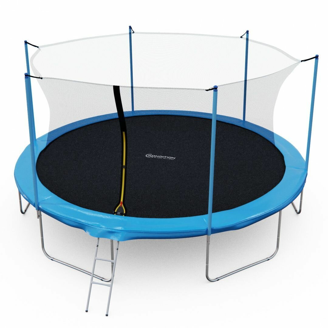 Батут с защитной сеткой DFC Kondition 16 ft GB10201-16FT-INNER NET диаметр 488 см, с лестницей