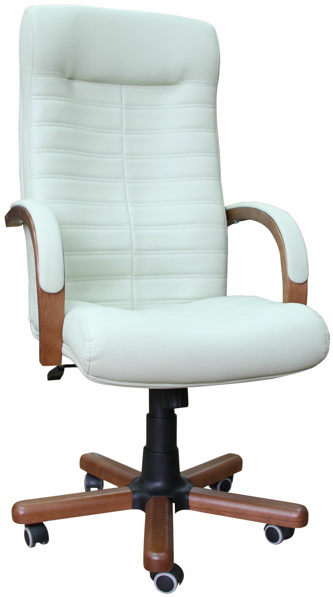 Орион лагуна мп искусственная кожа NAPPA белая/Тёмный орех