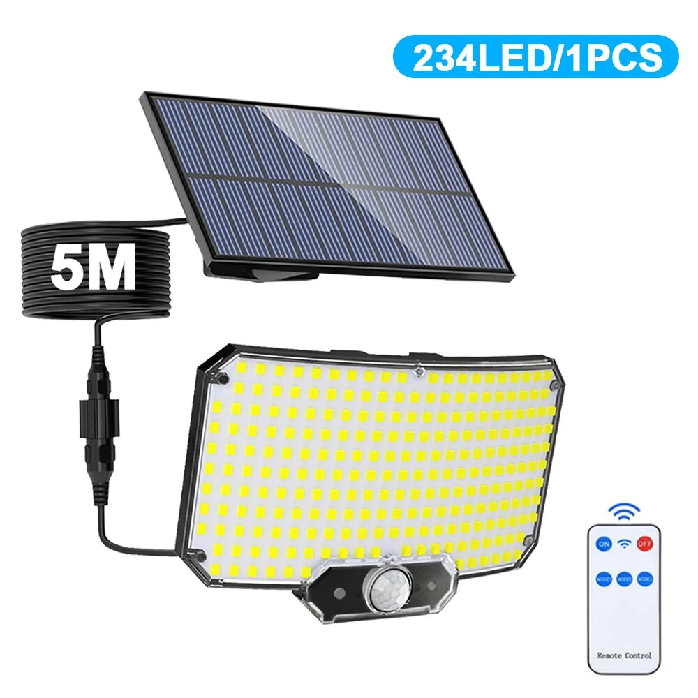 Солнечный светильник 234LED с датчиком движения