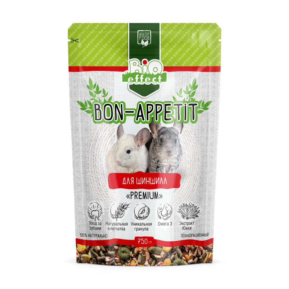 Bio Effect Bon-appetit корм для шиншилл - 750 г