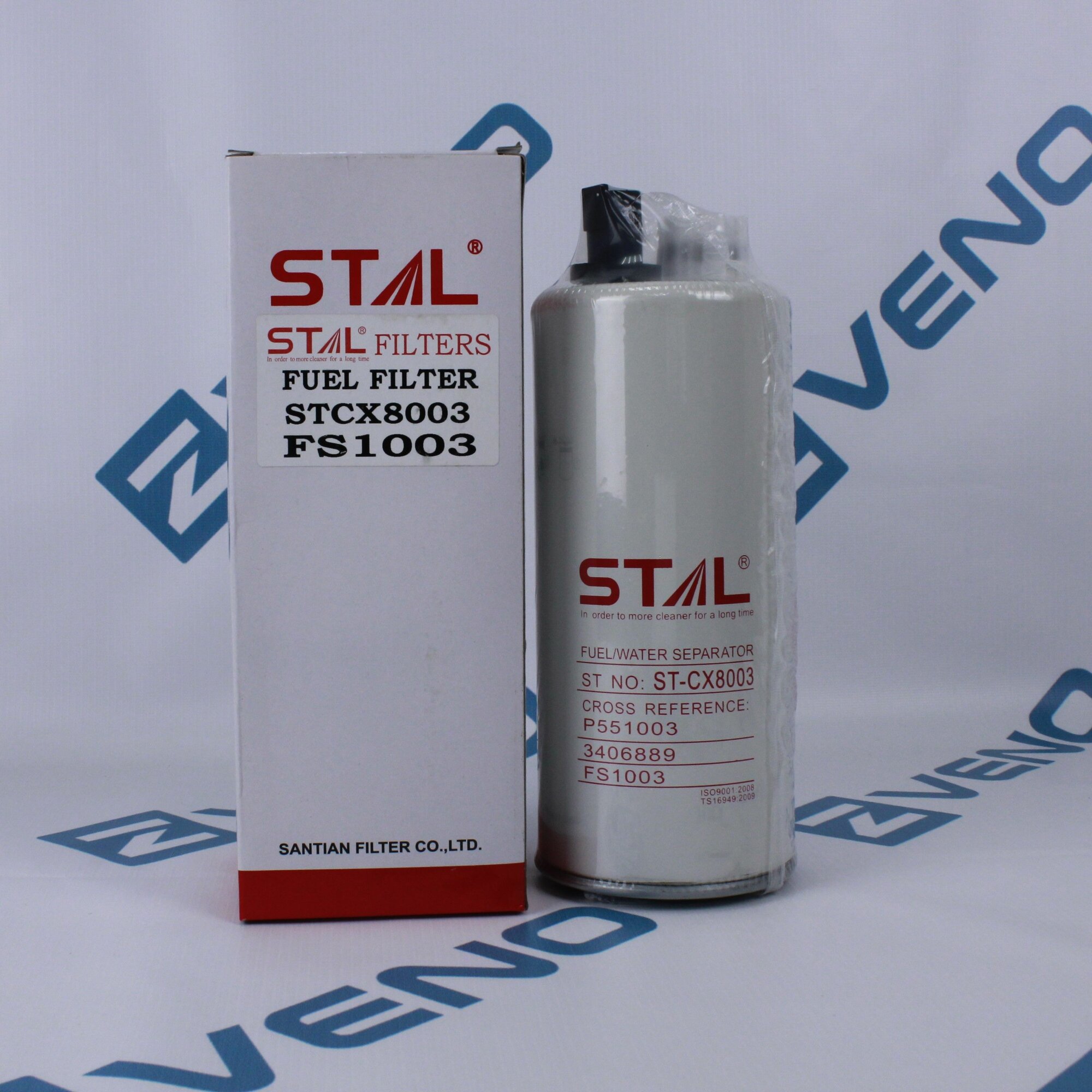 Фильтр топливный STAL ST28003 грубой очистки Евро-3 (FS1003; P551003; P564872; 87302104; BF1263SP) Doosan Sany XCMG Atlas Copco Cummins Case IH