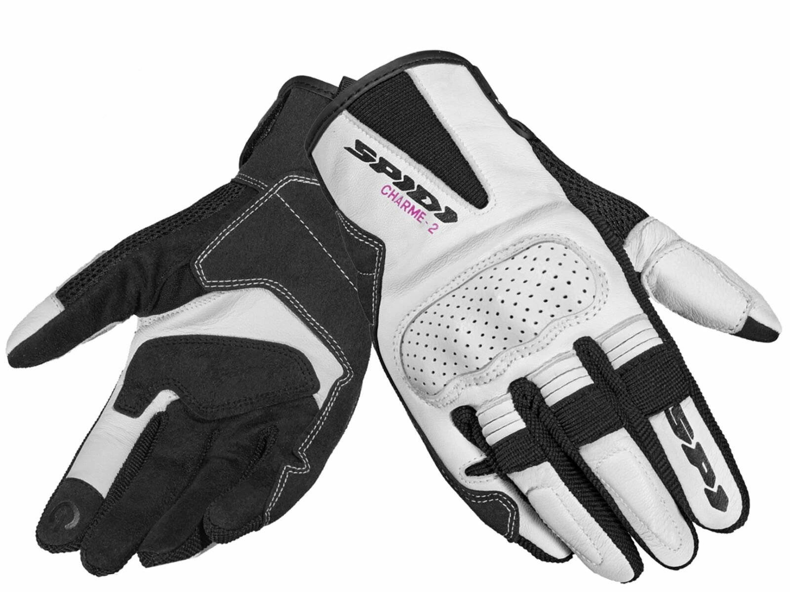 Мотоперчатки SPIDI CHARME 2 Black/White, M