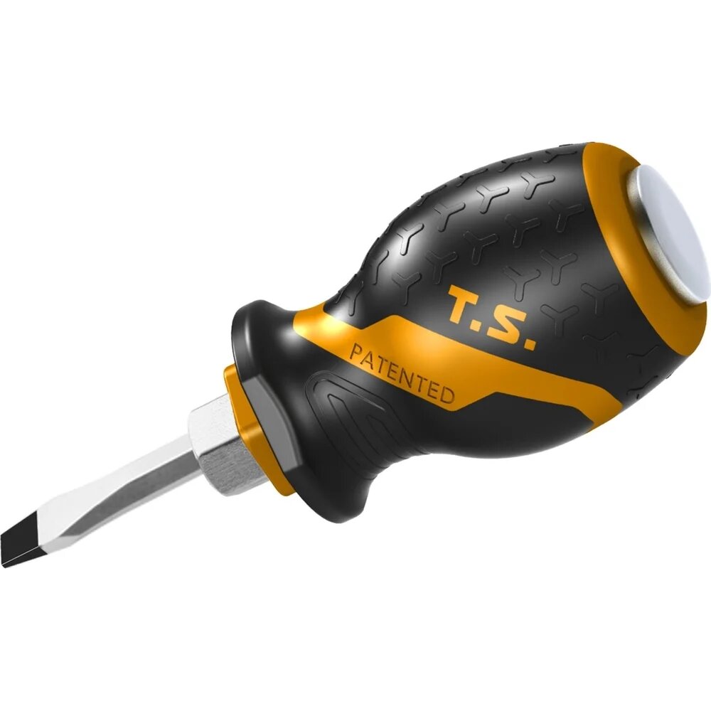 Шлицевая отвертка TOLSEN GRIPro Slotted 6.5 мм, 38 мм, силовая 20138